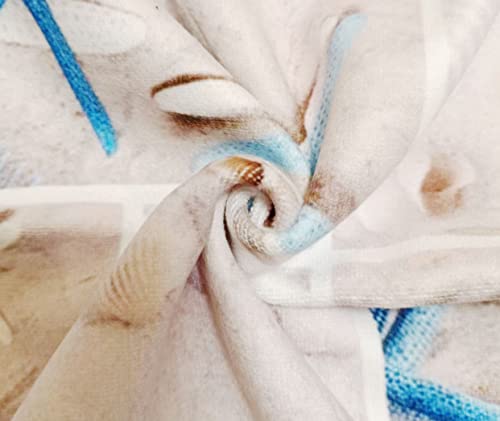 JALIBEI Beautiful Starfish Hand Towels Seashells Bathroom Hand Towels Soft Kitchen Dish Towels 13.6 X 29' for Household Daily Use | Home Decoration | Carry-On Hotel Gym Spa