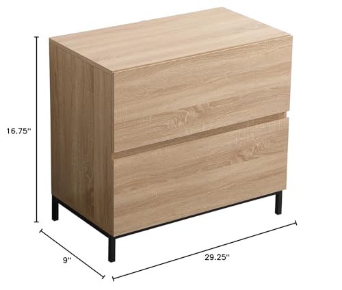 Elegant Decor 32 inch lateral File Cabinet in Mango Wood