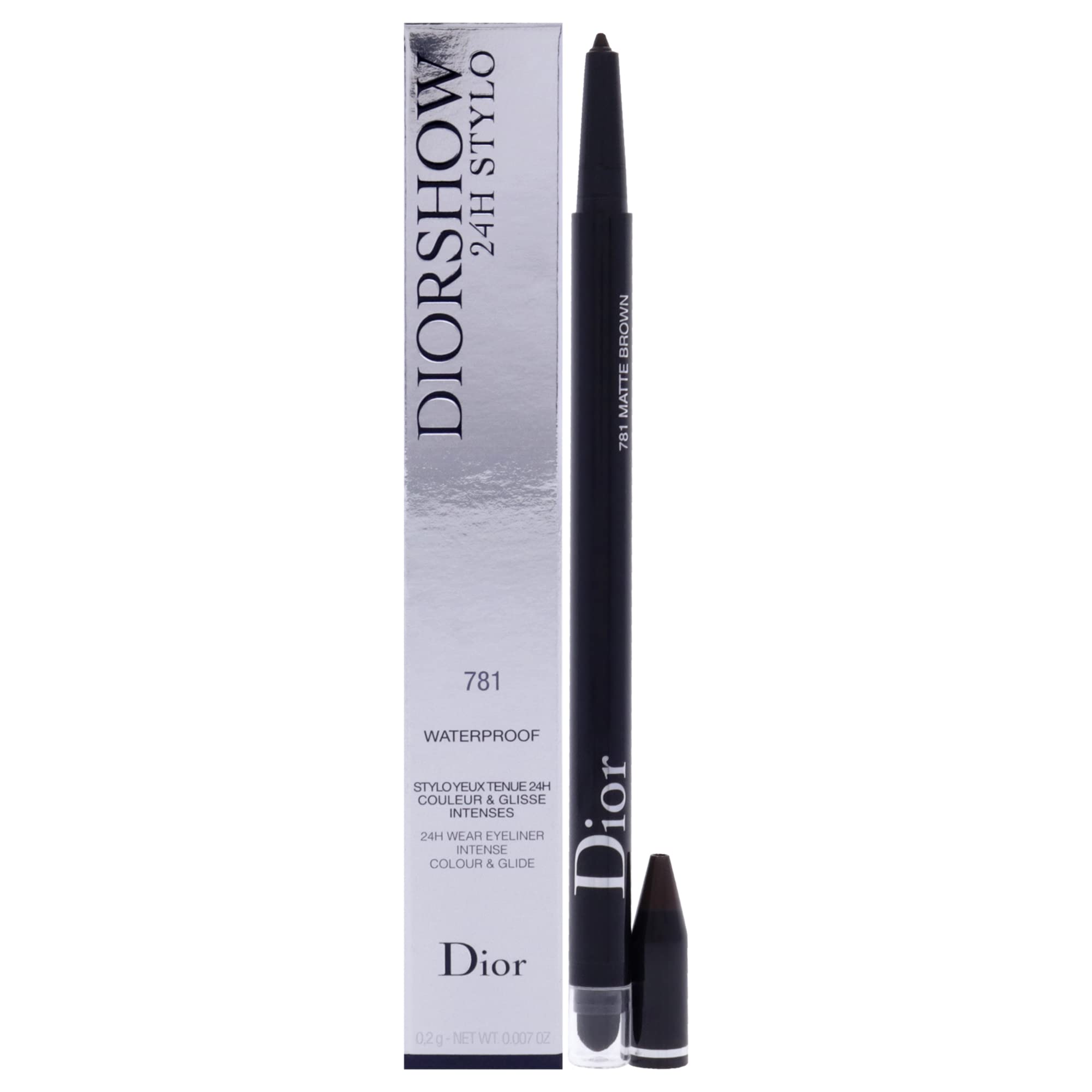 Christian Dior Diorshow 24H Stylo Waterproof Eyeliner - 781 Matte Brown Eyeliner Women 0.007 oz