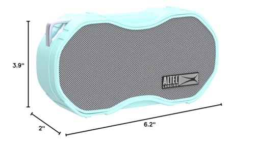 Altec Lansing Baby Boom XL - Waterproof Bluetooth Speaker, Wireless & Portable Speaker for Travel & Outdoor Use, Deep Bass & Loud Sound, 1 Pack, Mint