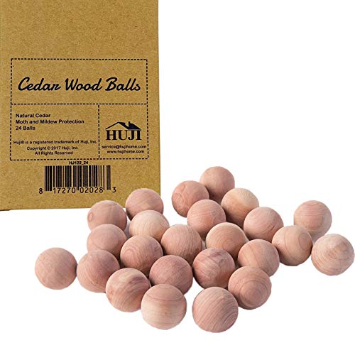 Huji Natural Red Cedar Balls for Garments and Closets