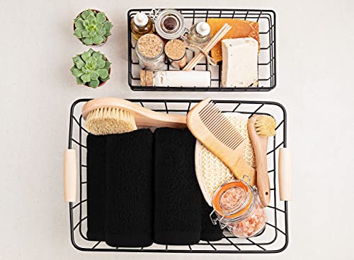 Utopia Towels PK24 Salon Towels & 24PK Washcloths Black