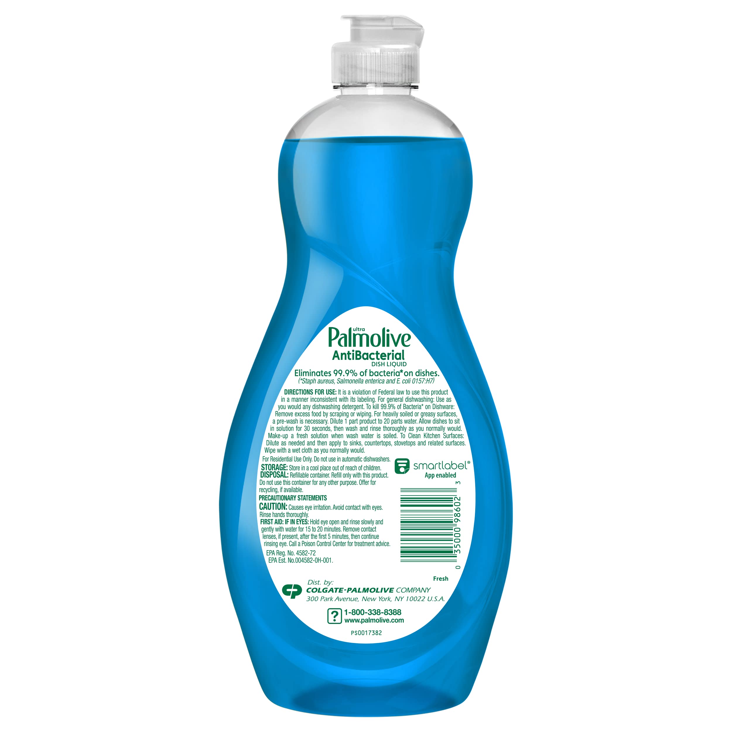 Palmolive Ultra Dishwashing Liquid Dish Soap, Fresh & Clean- 20 Fl. Oz