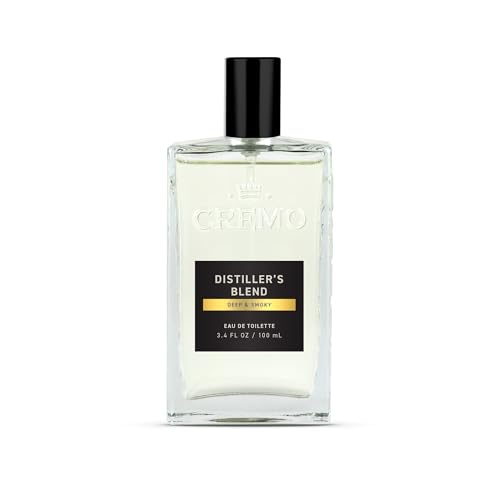Cremo Cologne for Men - Distillers Blend Mens Cologne Spray - A Combination of Kentucky Bourbon, Smoked Vetiver and American Oak, Fragrances For Men, 3.4 Fl Oz