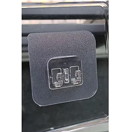 Qinwuwu XXHong 8PCS 2-6mm Sturdy PU Viscose Trackless Clasp Transparent Frosted Shelf Clasp Fittings Perforation-Free Clasp Hook Stick Hooks on Shelves (A 3-6mm Transparent Sticky Hook)