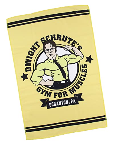 JUST FUNKY The Office Dwight Schrute's Gym for Muscles Gym Towel Sweat Towel Hand Towel