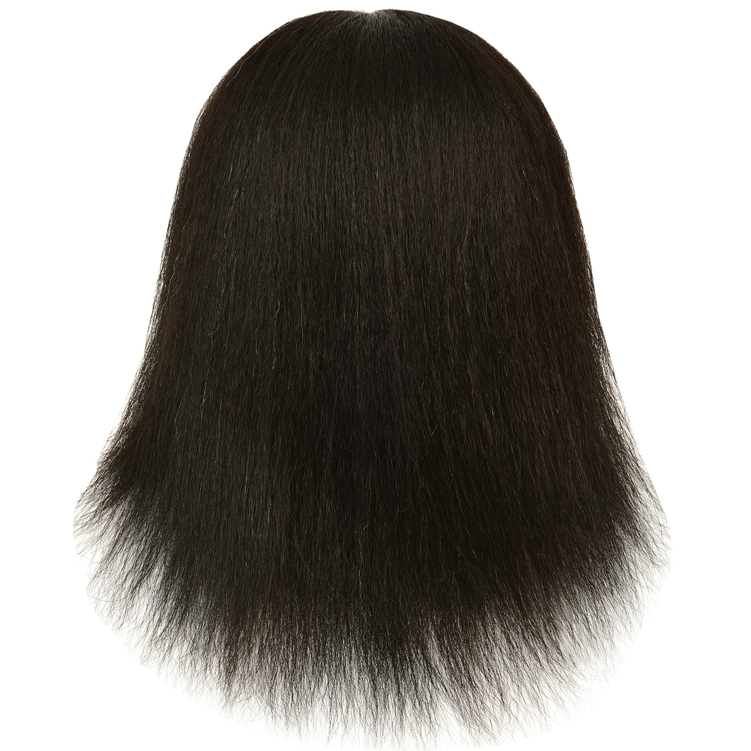 RIHANNAHAIR Mannequin Head with 100% Human Hair Manikin Cosmetology Makeup Manican Doll Display Practice Braiding Styling Training Head with Stand
