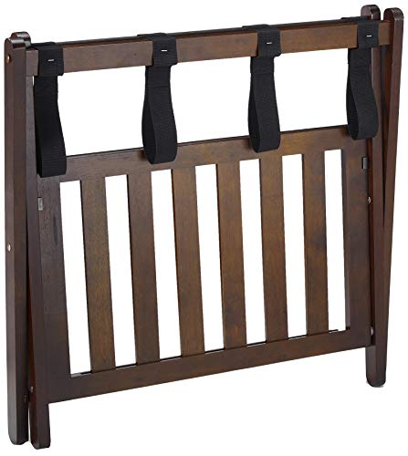Winsome Remy Shelf Luggage Rack, Cappuccino & Wood Scarlett Storage/Organization, Antique, Walnut
