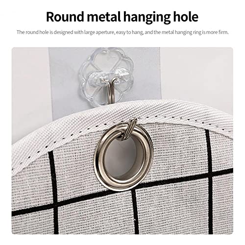 ZRSYH Wall Hanging Storage Bag Large Capacity Home Organizer Small Cloth Bag Behind The Door Hanging Shoe Rack Organizer Office Supplies,White Grid
