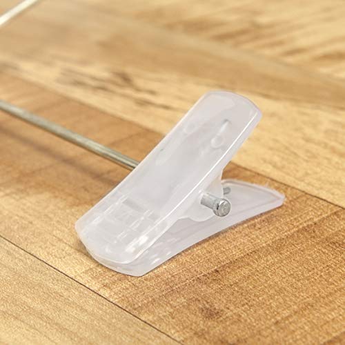Plastic Pants Hangers Adjustable Clips Non Slip Space Saving Slim Skirt Hangers 10P White TPAG52435