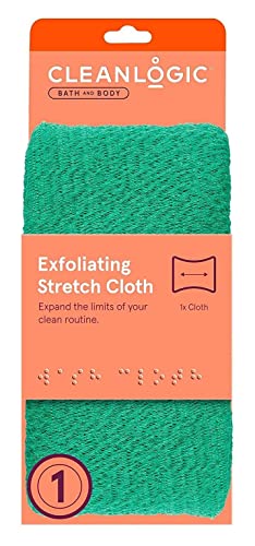 Clean Logic Stretch Bath & Shower Cloth (Assorted Colors) (3 Pieces)- Pack of 1.