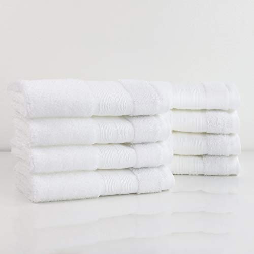 Made Here American Heritage by 1888 Mills 100% Organic Cotton Luxury Washcloth(8pk) - White