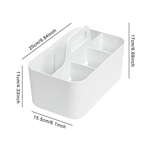 Kumprohu Shower Caddy Tote Storage Basket Storage Organizer Caddy Tote, Shower/Bath Storage Organizer Caddy Tote Divided Shower Organizer with Handle | Holds Hand Soap, Shampoo, Sponges