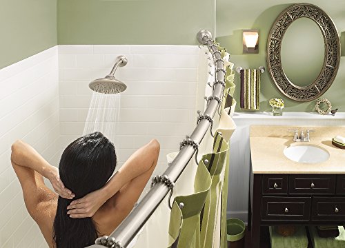 Moen SR2201BN Shower Curtain Rings (Pack of 12), Brushed Nickel