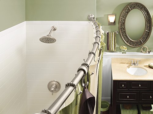 Moen SR2201BN Shower Curtain Rings (Pack of 12), Brushed Nickel