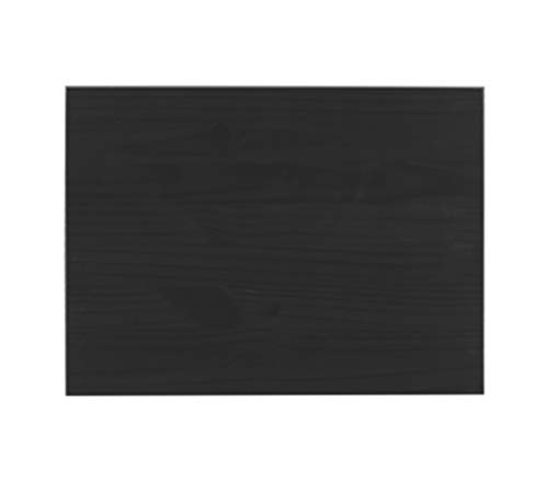 Linon Rolling Storage Corinne Cart, Six Wide Drawers, Black Wide