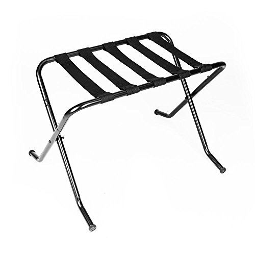 Kcelarec Metal Folding Luggage Rack, Steel Frame, Foldable Luggage Rack for Hotel