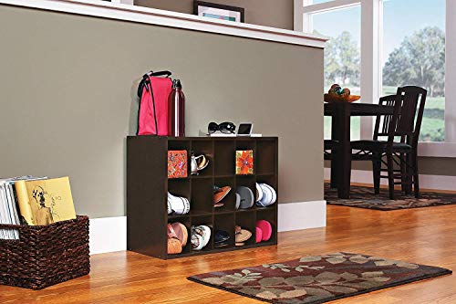 ClosetMaid 8929 Stackable 15-Unit Organizer, Espresso & 8995 Stackable 24-Inch Wide Horizontal Organizer, Espresso