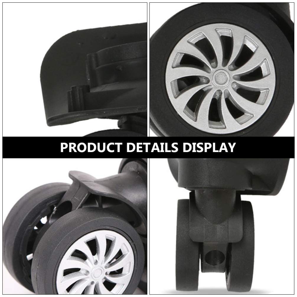 BESPORTBLE 4pcs Luggage Suitcase Caster Wheels Swivel Wheel Replacement Luggage Travel Suitcase Wheels Plastic Bearings Repair Set for Luggage Kits