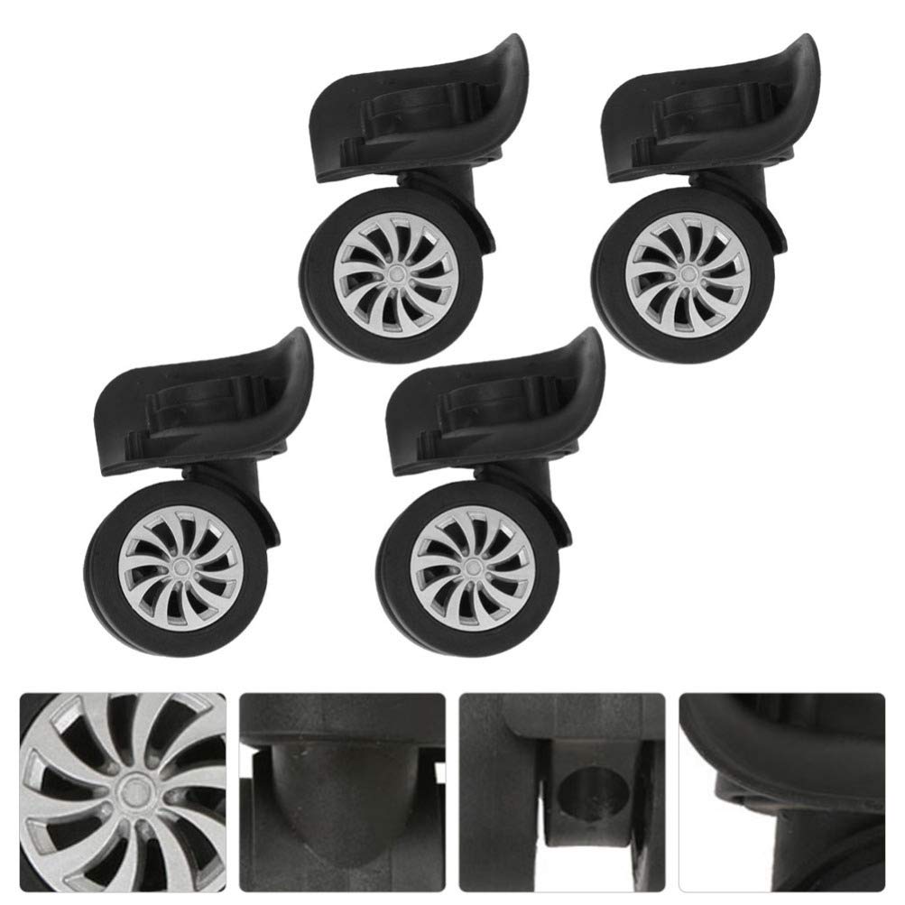 BESPORTBLE 4pcs Luggage Suitcase Caster Wheels Swivel Wheel Replacement Luggage Travel Suitcase Wheels Plastic Bearings Repair Set for Luggage Kits