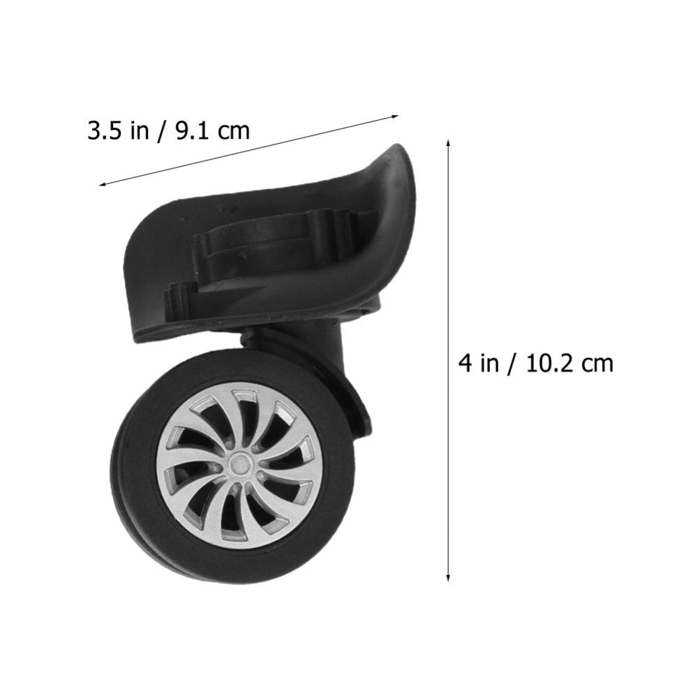 BESPORTBLE 4pcs Luggage Suitcase Caster Wheels Swivel Wheel Replacement Luggage Travel Suitcase Wheels Plastic Bearings Repair Set for Luggage Kits