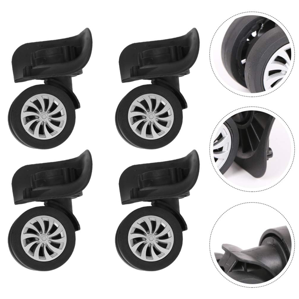 BESPORTBLE 4pcs Luggage Suitcase Caster Wheels Swivel Wheel Replacement Luggage Travel Suitcase Wheels Plastic Bearings Repair Set for Luggage Kits