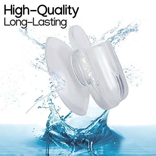 MANTA Hair Brush Shower Holder - Wall Mounted Transparent Organizer for Hair Brushes - Shower Holder with Suction Cup for Hair Accessories