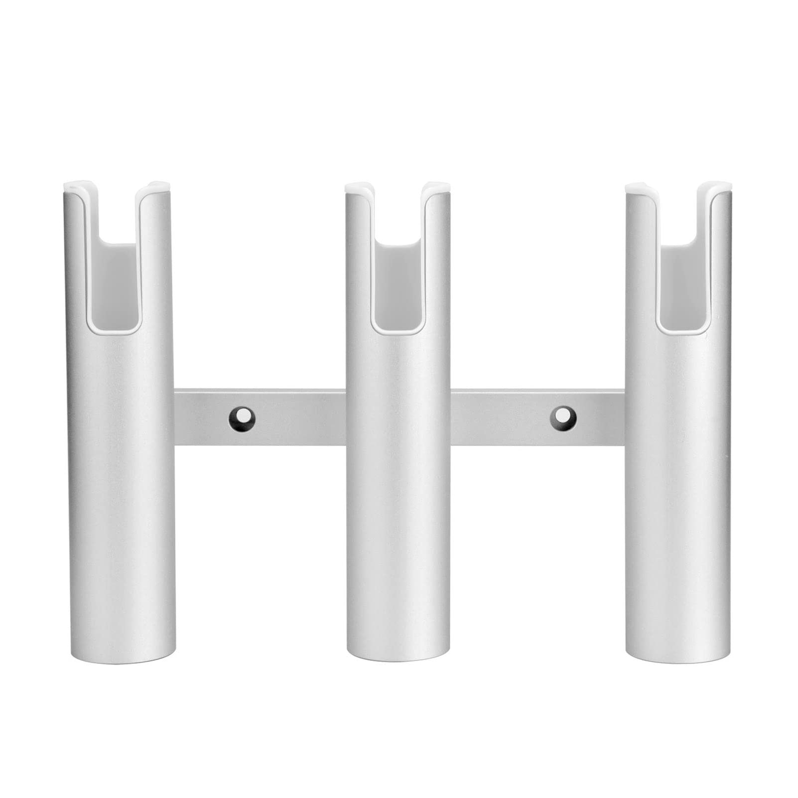 3 Tube Aluminium Fishing Rod Holders, 3 Link Wall-Mounted Pod Rack, Be Suitable for Marine Boat Yacht Camper RV