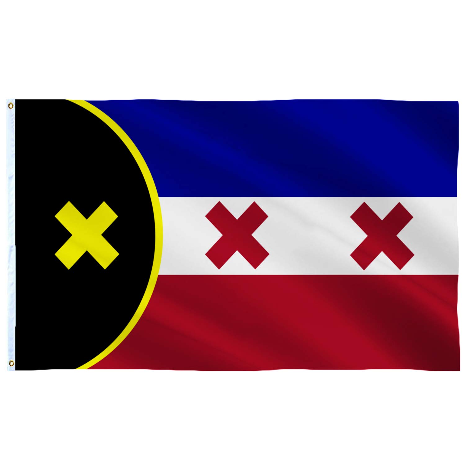 SOULBUTY l-manburg Flag 2020 Dream SMP 4x6Ft L'-Manberg Flag Dream SMP- l-manberg Flag- Double Stitched -Polyester with Brass Grommets- imanburg Flag (4x6)