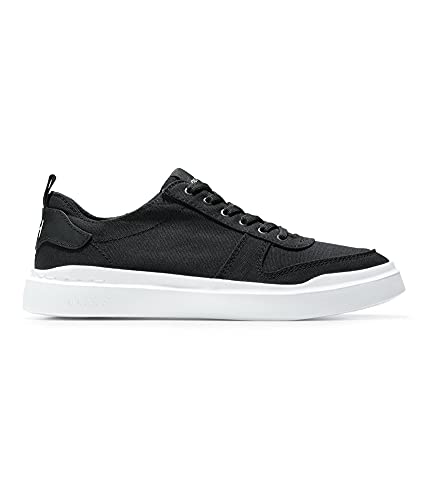 Cole Haan Women's Grandpro Rally Canvas Court Sneaker, Black/Optic White, 8