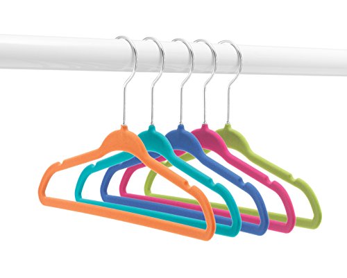Whitmor Spacemaker Kids Hangers Set of 5 Assorted Colors