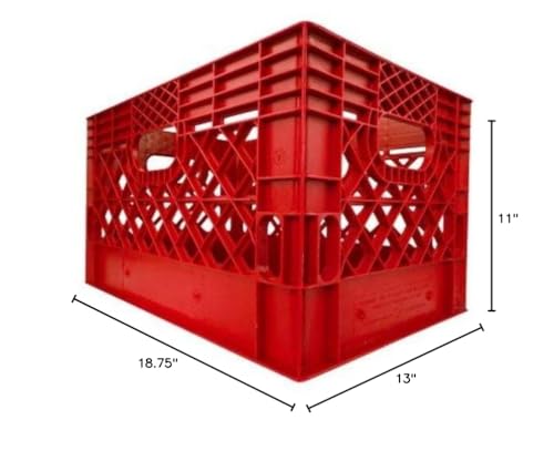 Rectangular Milk Crates In Any Color you Want Full Pallet of 96 Crates 24qt Size