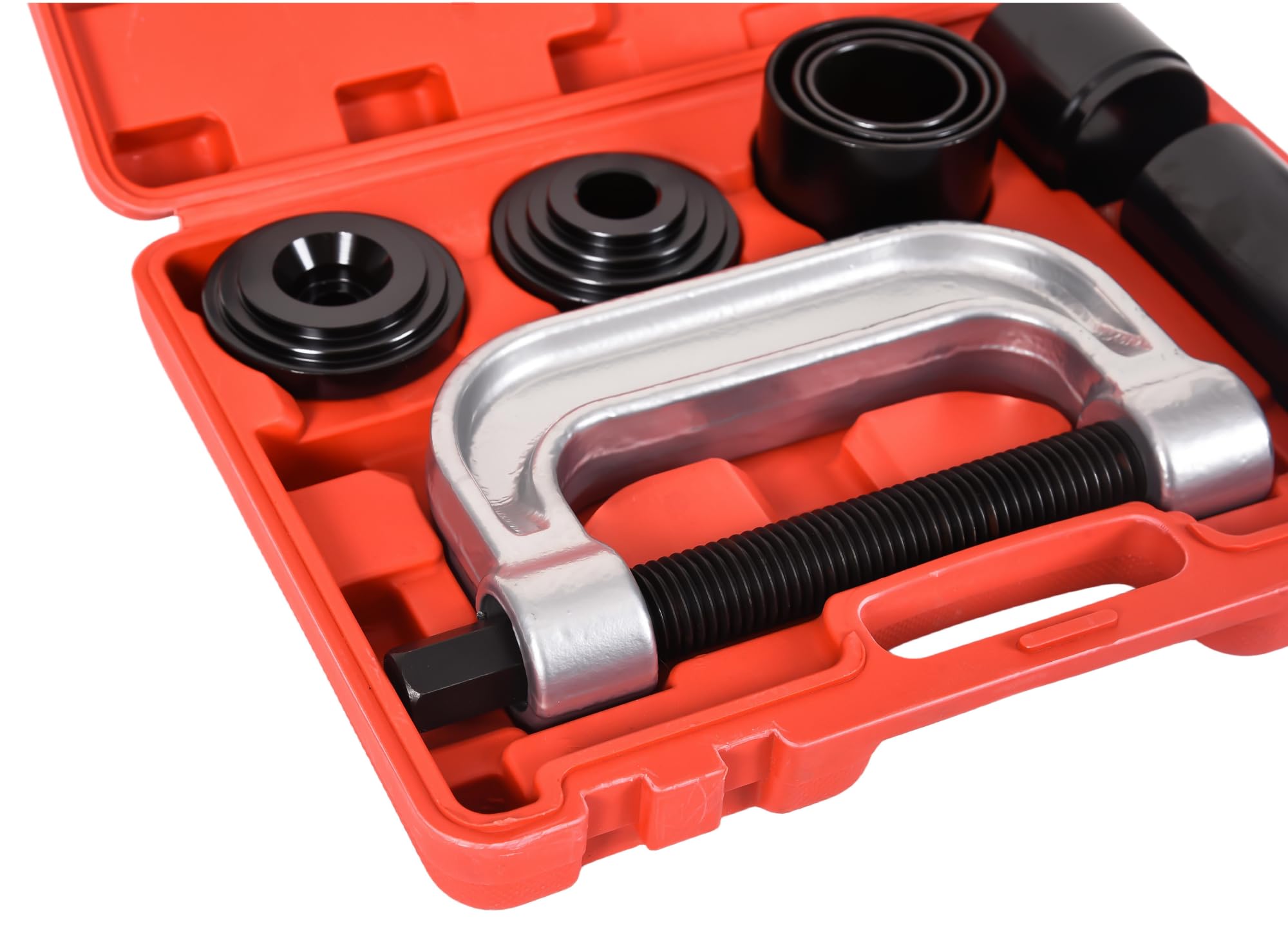 DHA Heavy Duty Ball Joint Press & U Joint Removal Tool Kit with 4x4 Adapters for 2WD 4WD Car Light Truck, Upper and Lower Ball Joint Press Kit Remover Installer Service Set