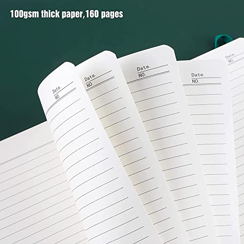 EOOUT 3 Pack Spiral Notebook, 6"x 8.5" Hardcover Spiral Journal, 160 Pages, Cute Cactus, Back Pocket, 100gsm Paper, Cute Notebook for Work, Office, School Supplies