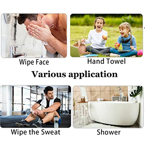 visesunny Hanging Tie Towels 2 Pack Kitchen Hand Towels Dishcloths Sets with Loop Tea Coffee Theme Retro Style Soft Cotton Absorbent Hand Towels for Bathroom Restaurant Hotel BBQ