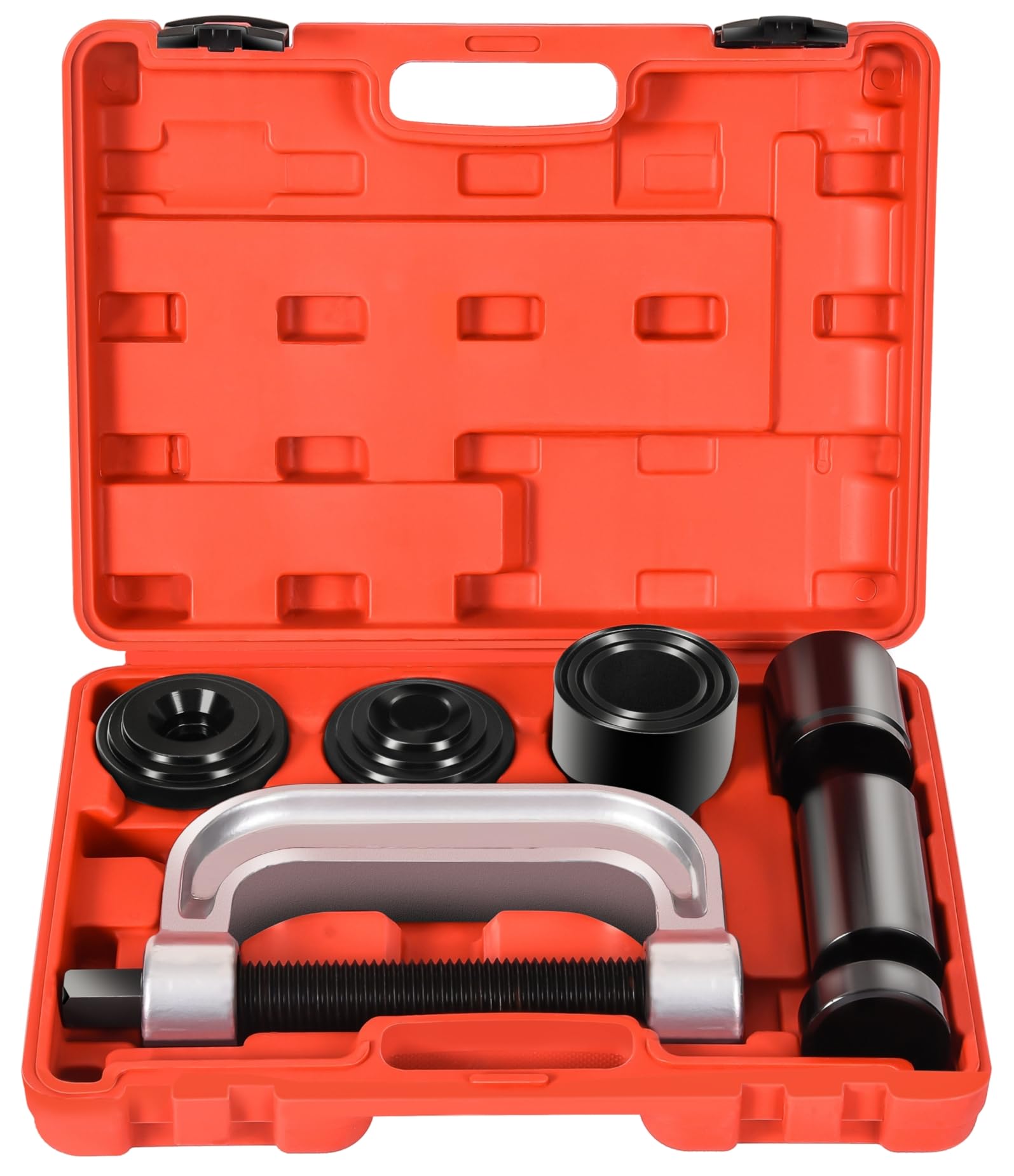 DHA Heavy Duty Ball Joint Press & U Joint Removal Tool Kit with 4x4 Adapters for 2WD 4WD Car Light Truck, Upper and Lower Ball Joint Press Kit Remover Installer Service Set