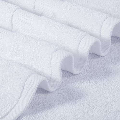 Oakias 6 Pack White Hand Towels β 16 x 28 Inches β 600 GSM Quality β Highly Absorbent & Soft Gym Towels