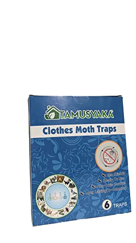 Tamusyaka Moth Traps for Clothes and Wool Rugs| Moth Prevention for Closets| Powerful Moth Killer Traps for House with Pheromones. Kids and Pets Safe (6)