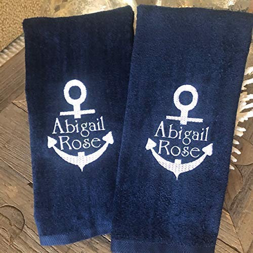 Personalized Nautical Hand Towel Set (2)