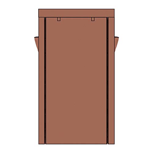 HOFOME Free Standing Shoe Rack Storage Organizer, 45 Pairs Portable Nonwoven Fabric Cover, Dustproof Shoe Rack Storage Shelf Cabinet for Closet (Mocha)