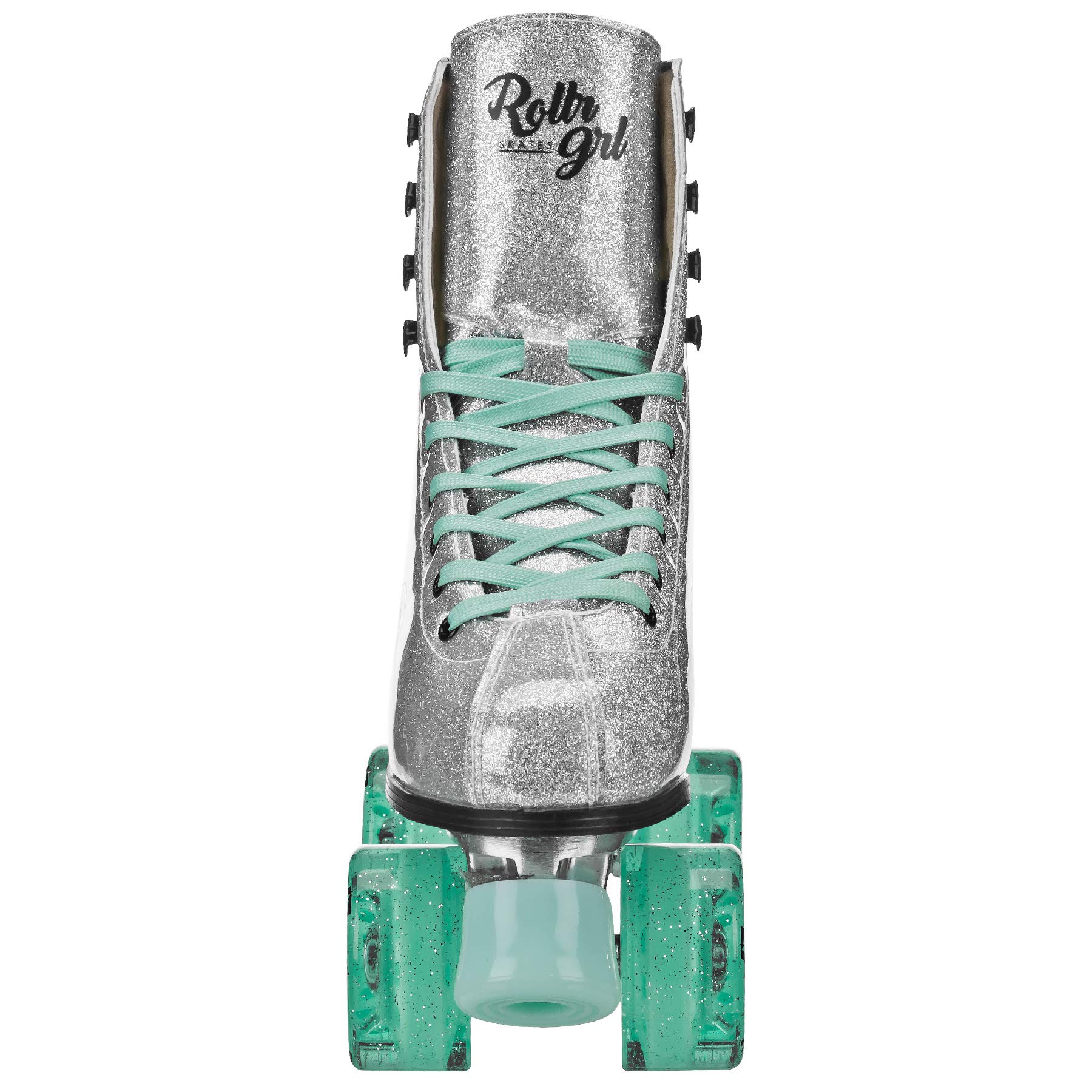 Rollr GRL Astra Glitter Roller Skates - Women's Silver/Black Size 11