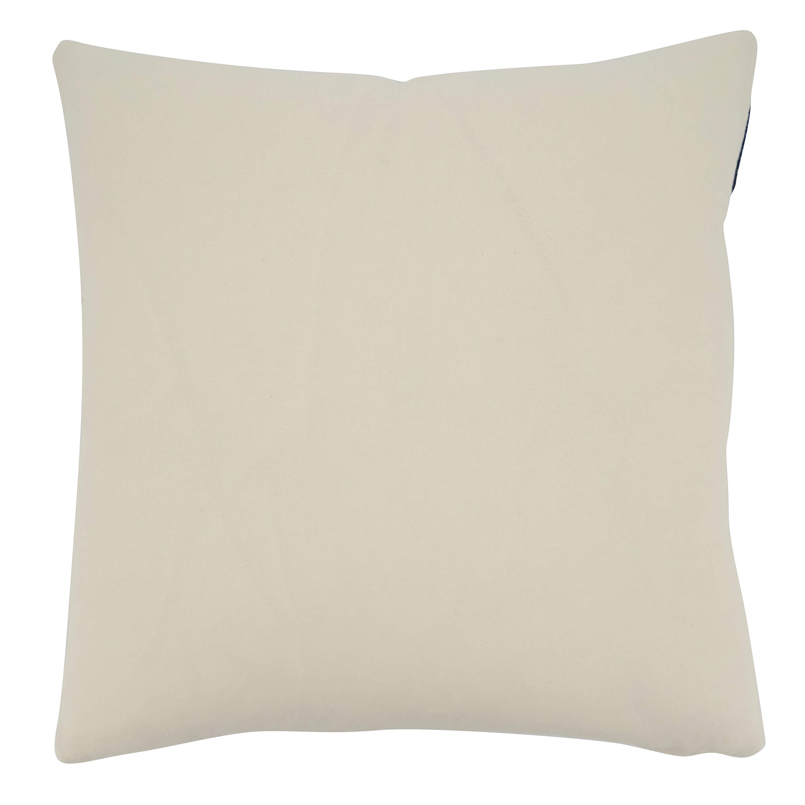 SARO LIFESTYLE Naviguer Collection Coral Design Throw Pillow Cover, 18", Ivory