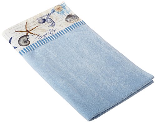 Avanti Linens - Fingertip Towel, Soft & Absorbent Cotton Towel (Antigua Collection),Blue Fog