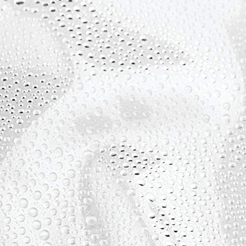 iDesign Waterproof PEVA Plastic Shower Curtain Liner for Use Alone or With Fabric Curtain, 72β x 72β, Clear