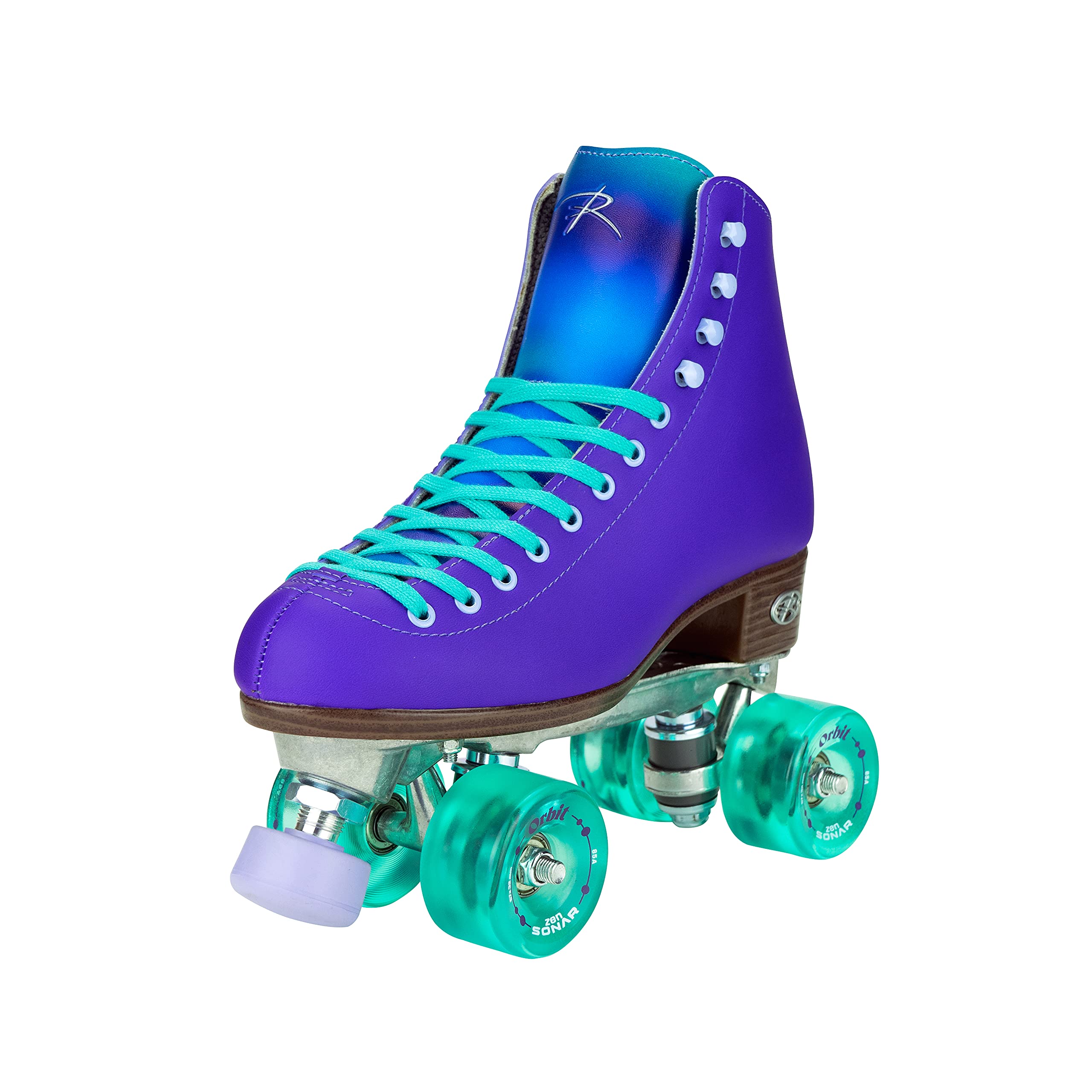 Riedell Orbit Roller Skate - Outdoor Womens Quad Roller Skate | Ultraviolet | Size 7