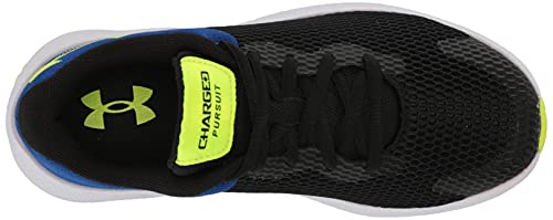 Under Armour Boys' Big Kid Grade School Charged Pursuit 2 BL, Black (003)/White, 4.5