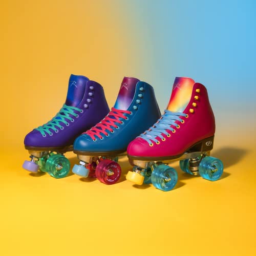 Riedell Orbit Roller Skate - Outdoor Womens Quad Roller Skate | Ultraviolet | Size 8