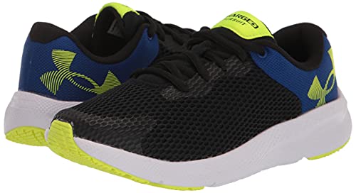 Under Armour Boys' Big Kid Grade School Charged Pursuit 2 BL, Black (003)/White, 4.5