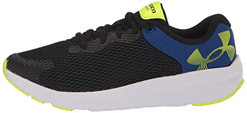 Under Armour Boys' Big Kid Grade School Charged Pursuit 2 BL, Black (003)/White, 4.5