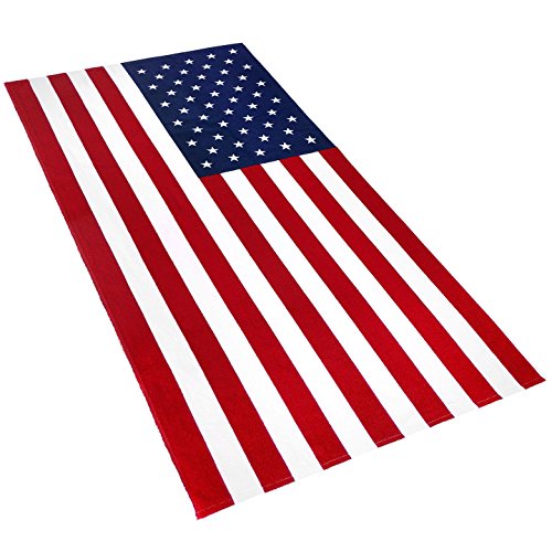 Kaufman - American Flag 30in x 60in Beach, Bath, Pool, Sauna Towel. (101210)